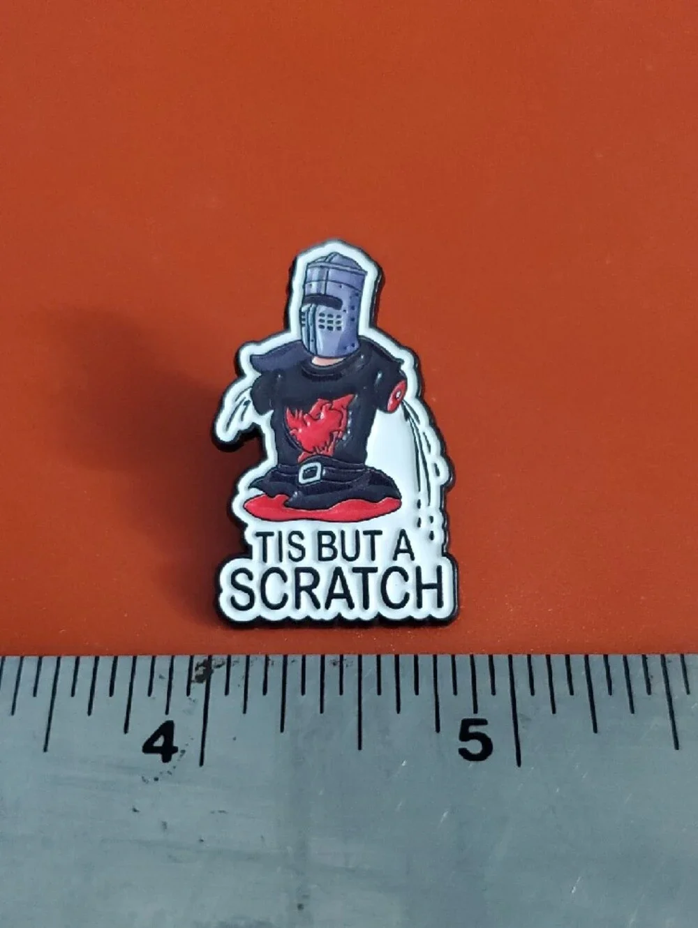 Jewelry | Tis But A Scratch Enamel Pin | Poshmark